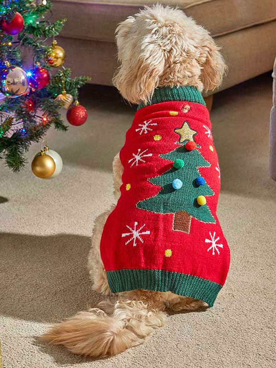 Tree Magic Dog Jumper Seasons Christmas Outlet