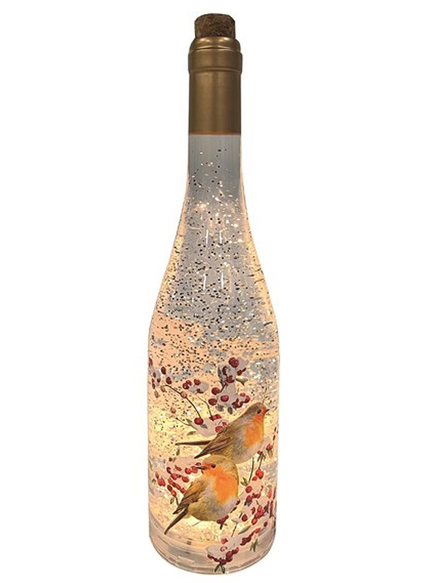 30cm B/O Robin Bottle Water Spinner – Seasons Christmas Outlet