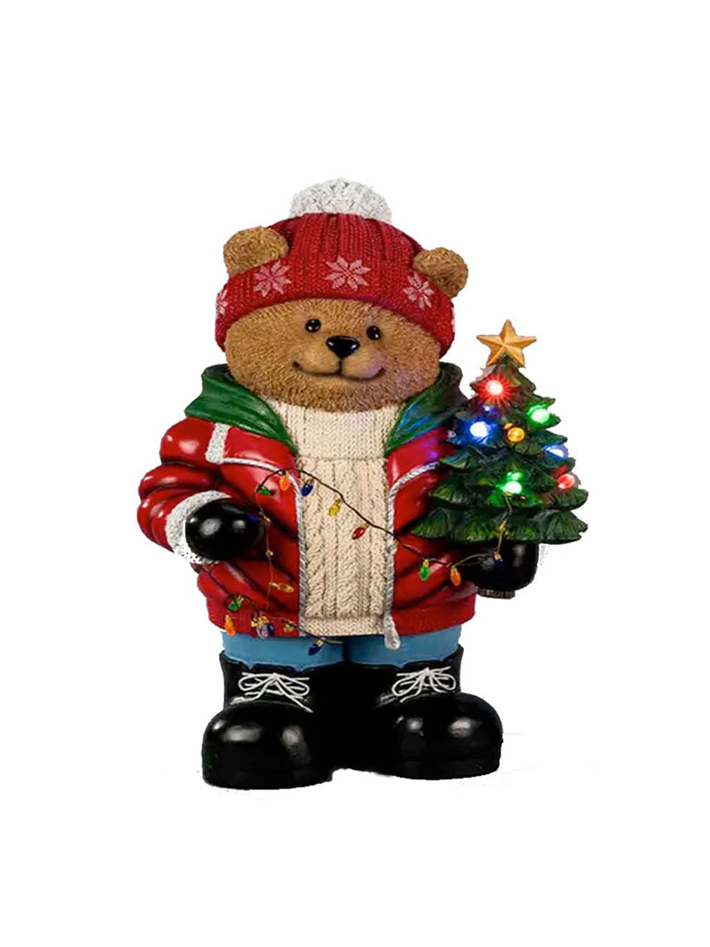 38cm B/O LED Teddy Bear – Seasons Christmas Outlet