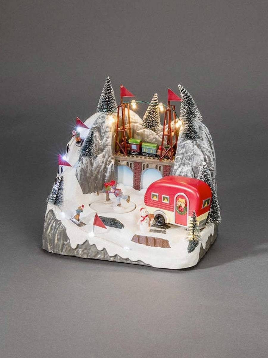 B/O Animated Ski-Slope & Caravan Scene with LEDs & Music – Seasons ...