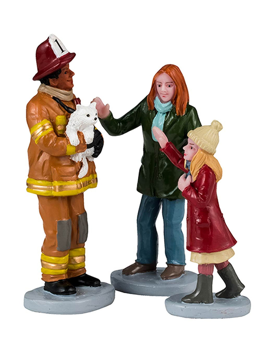 Fireman To The Rescue, Set Of 3 – Seasons Christmas Outlet