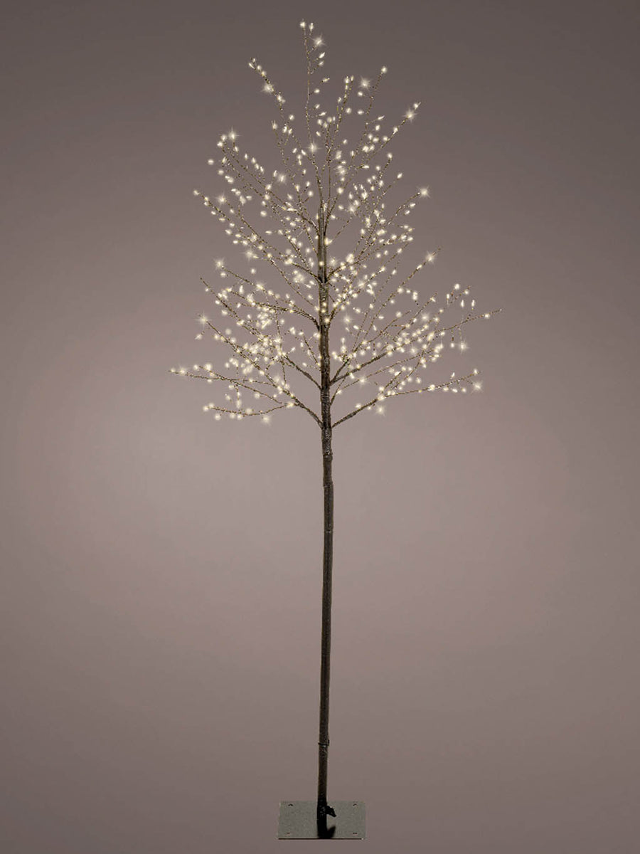 1.5M (5ft) Micro LED Tree - Black with 480 Warm White LEDs – Seasons ...