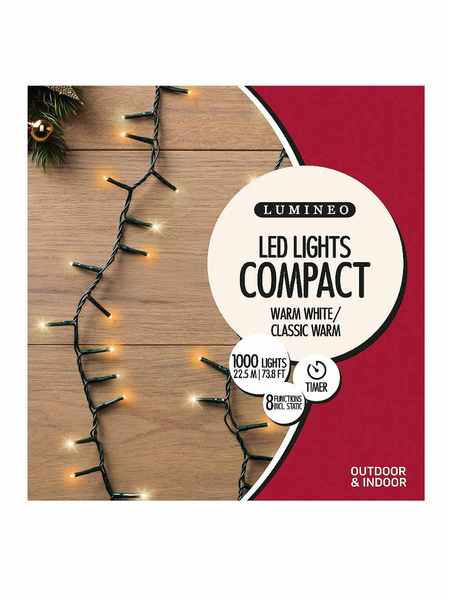 1000 LED Compact Lights with Twinkle Effect – Seasons Christmas Outlet
