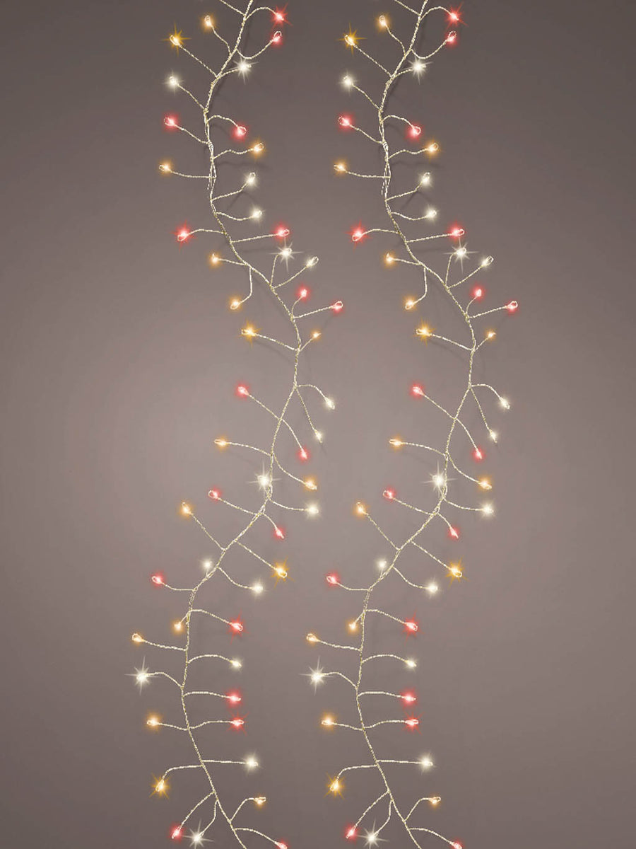 Twinkling Micro LED Compact Lights - Gold Cable - Warm White/Classic W ...