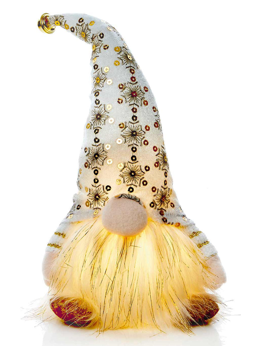 Lit Gold Sparkle Gonk – Seasons Christmas Outlet