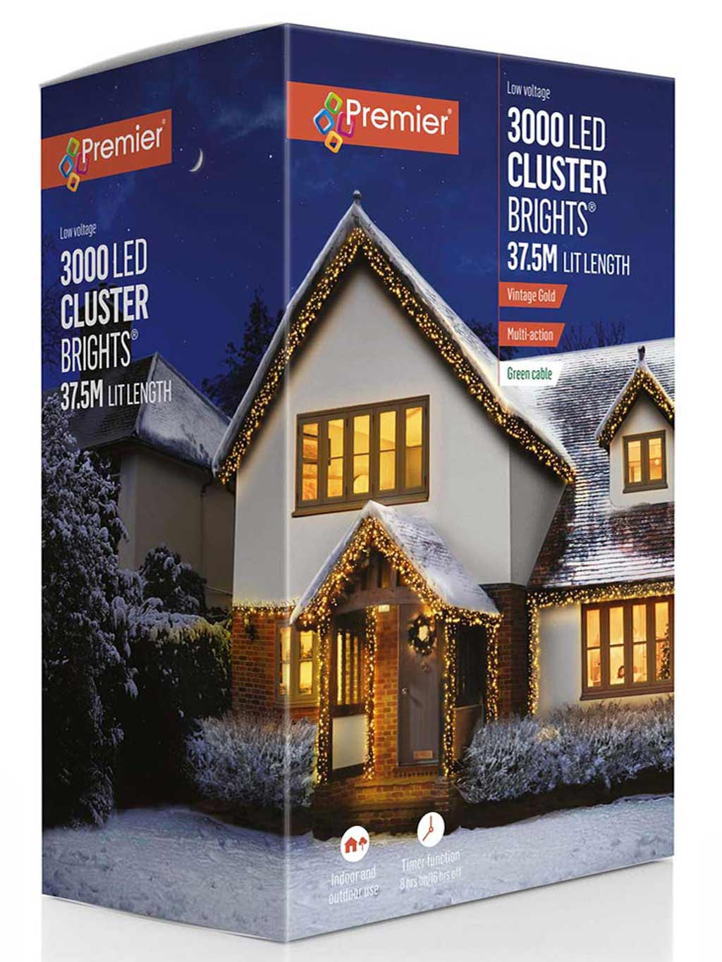 3000 Multi-Action LED Cluster Brights with Timer – Seasons Christmas Outlet