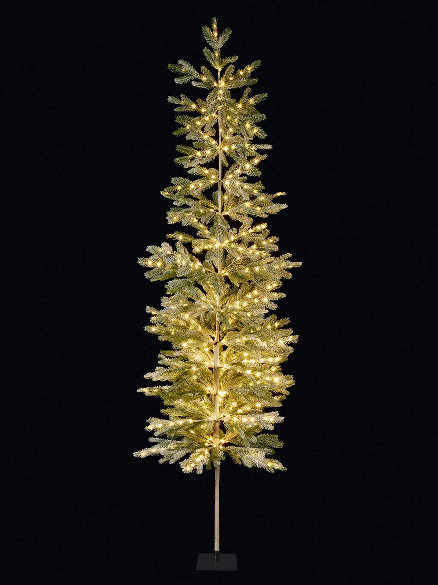 Lit Pine Needle Tree with Warm White LEDs – Seasons Christmas Outlet