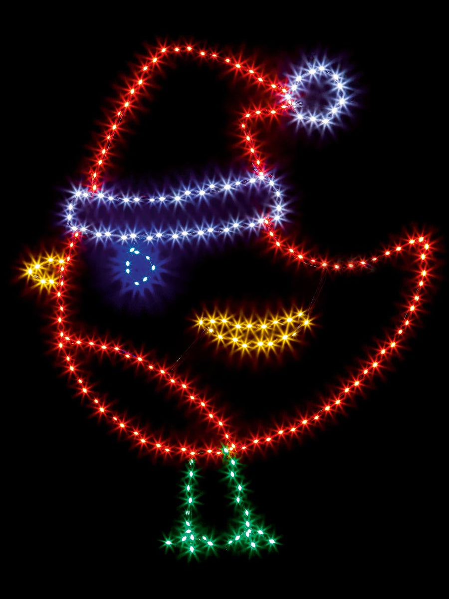 96 x 78cm Twinkling Flexi Bright Robin with 220 LEDs – Seasons ...