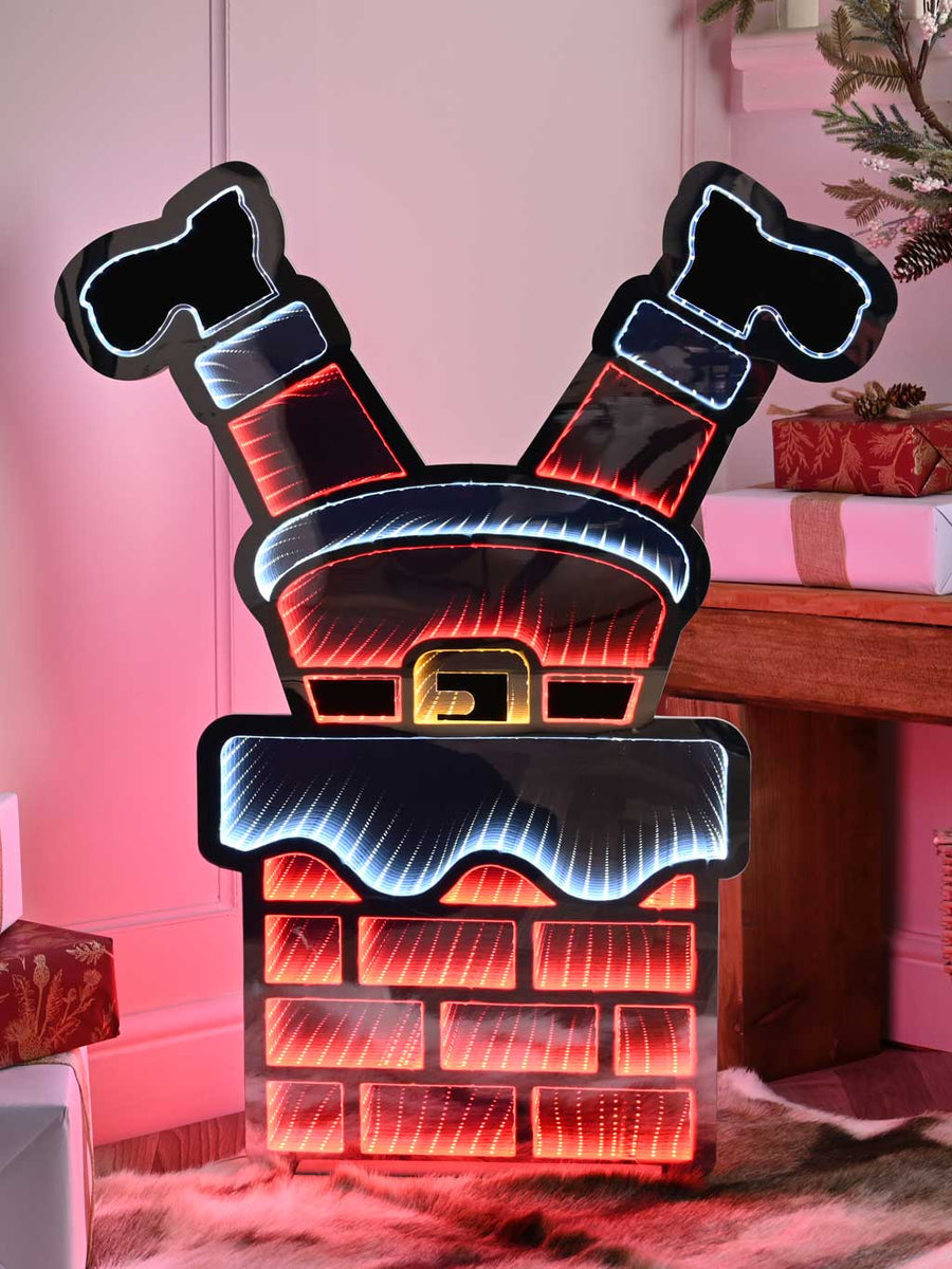 120cm Infinity Santa Legs and Chimney – Seasons Christmas Outlet
