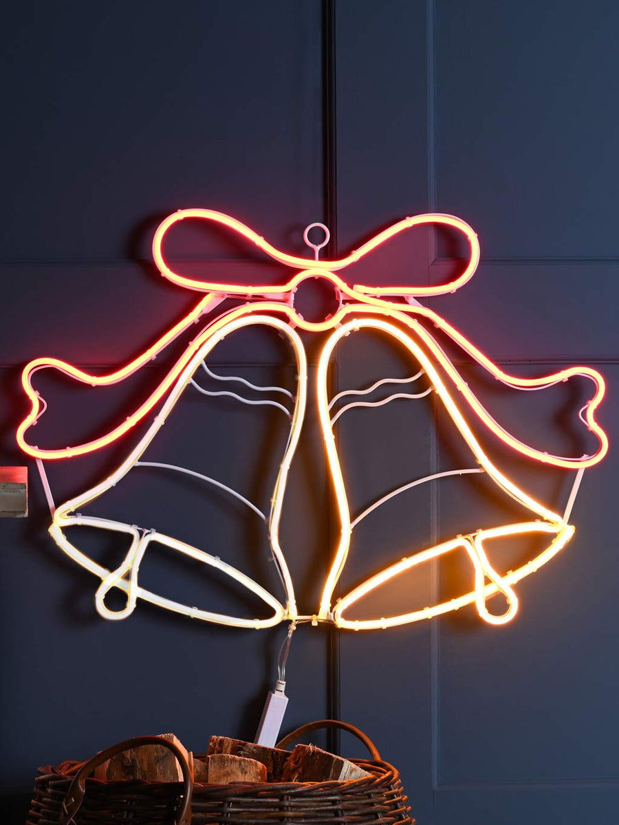 64cm Neon Flex Bells With Ringing Effect – Seasons Christmas Outlet