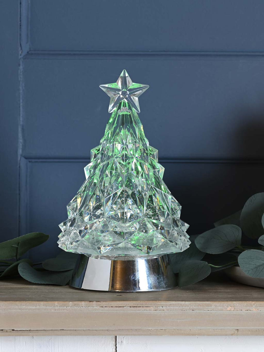 25cm B/O LED Water Spinner Tree – Seasons Christmas Outlet