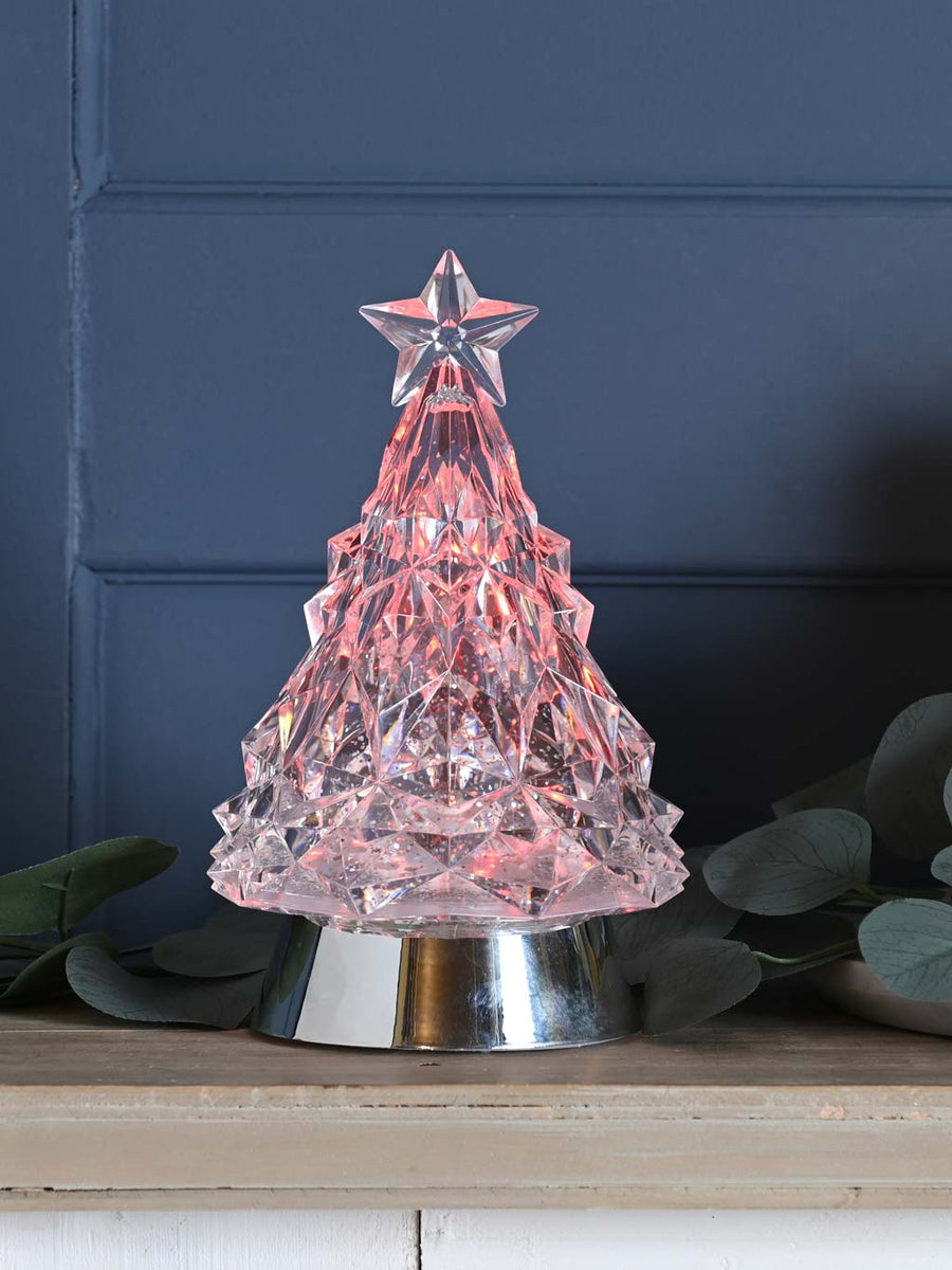 25cm B/O LED Water Spinner Tree – Seasons Christmas Outlet