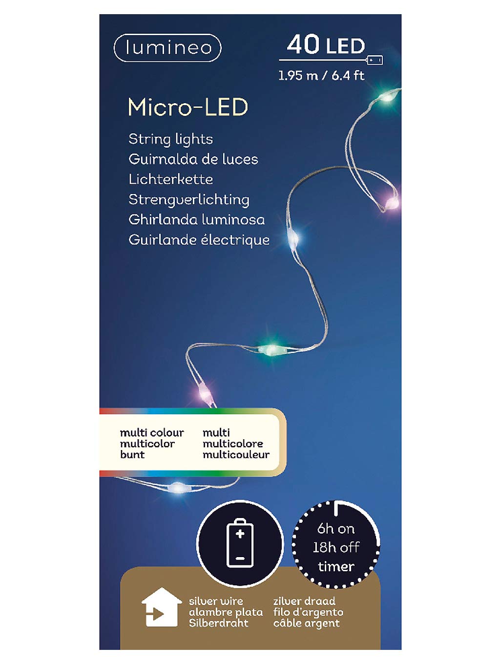 40 Micro LED Battery Operated String Lights – Seasons Christmas Outlet