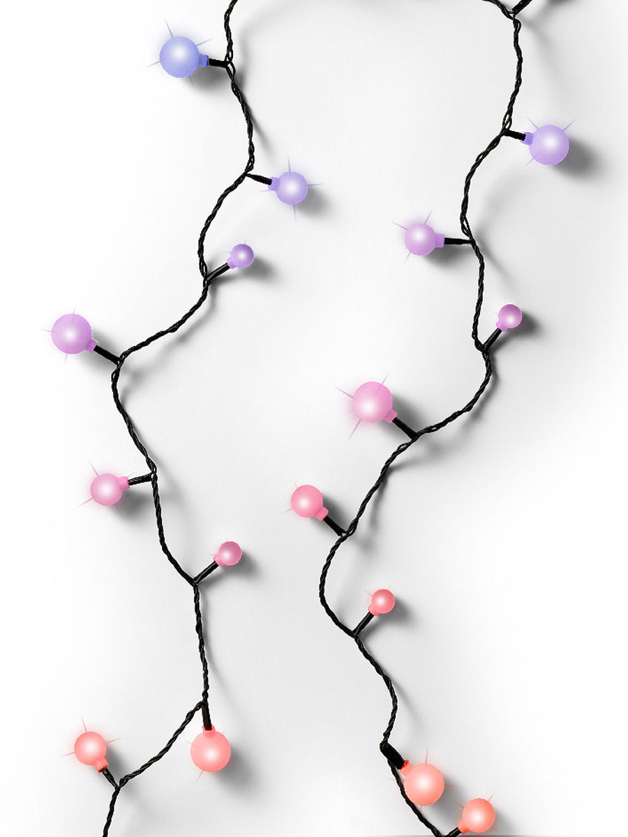 120 Cherry String Lights with 3 Size Cherries - Colour Changing ...