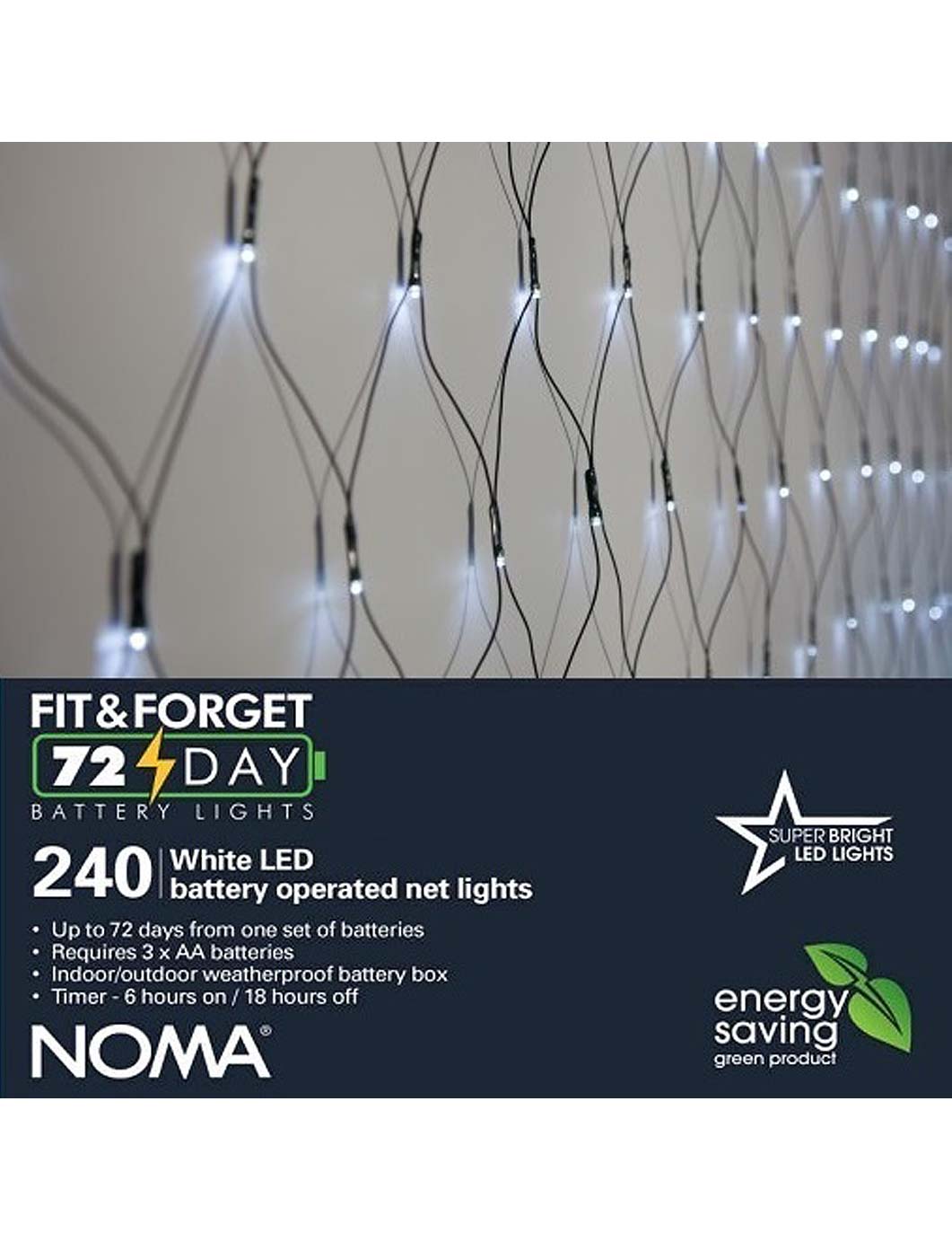 240 LED Battery Operated Multi Function Net Lights – Seasons Christmas ...