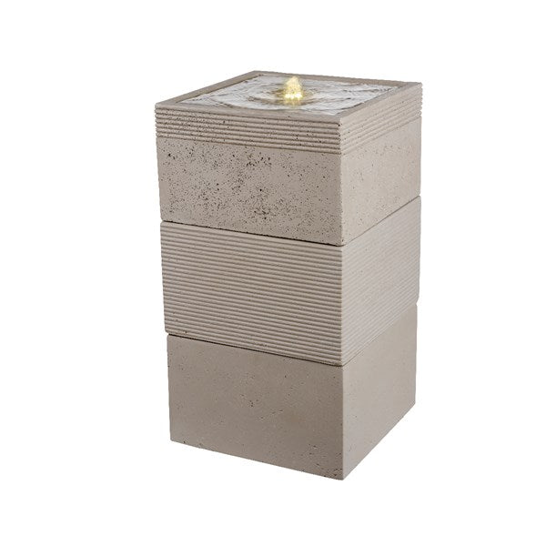Stackable Square Water Feature with Planter – Seasons Christmas Outlet