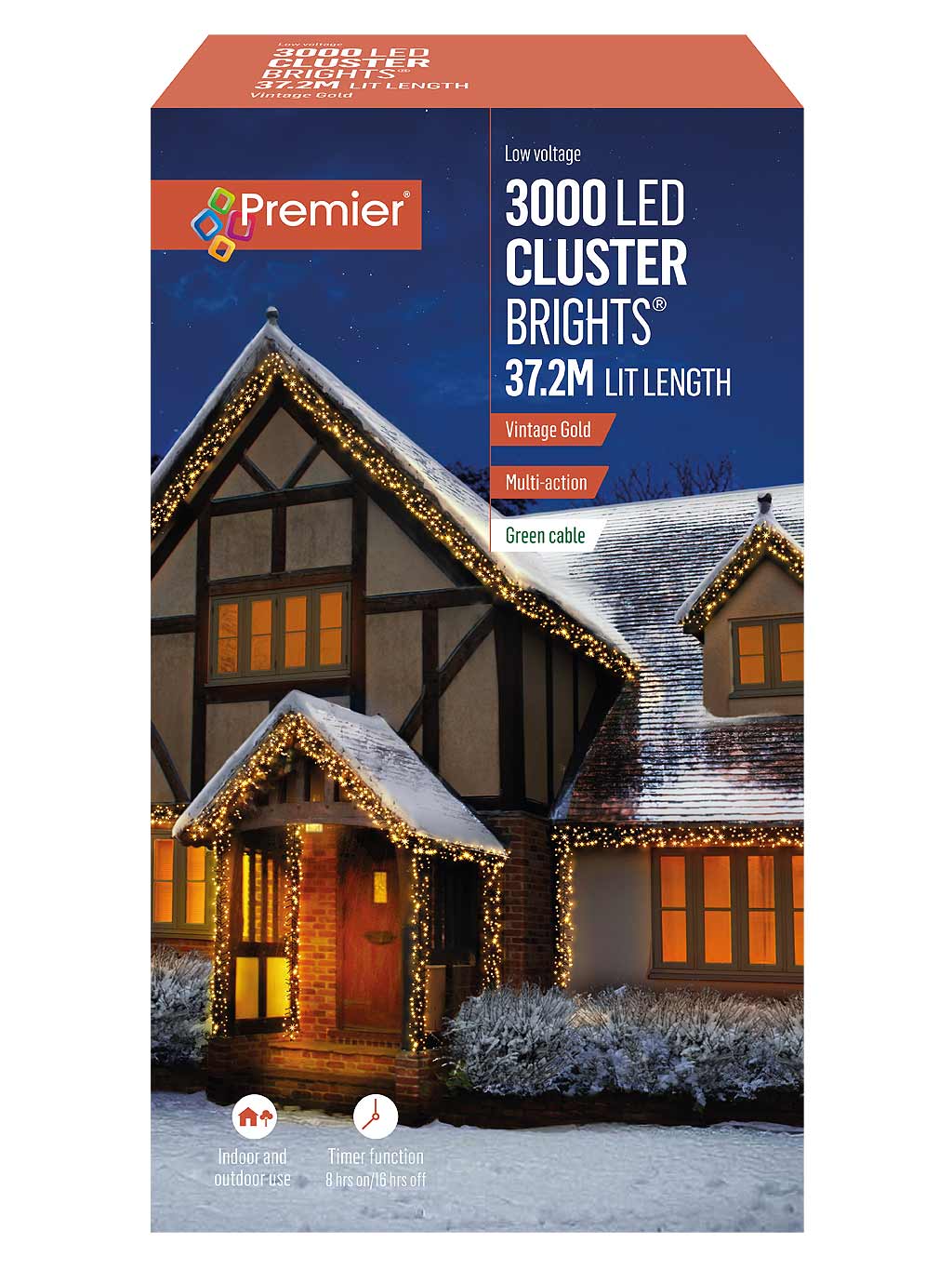 3000 Multi-Action LED Cluster Brights with Timer – Seasons Christmas Outlet