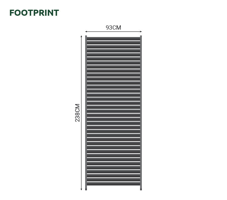 Titan 1m Aluminium Side Wall for 3m Titan Pergola – Seasons Christmas ...